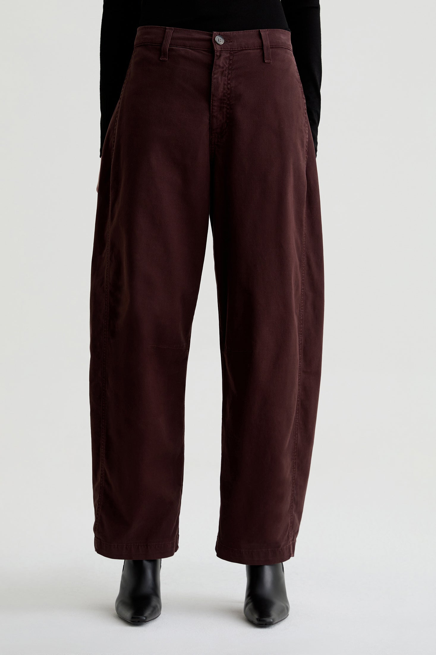 FIONA HIGH-RISE BARREL IN COFFEE BEAN